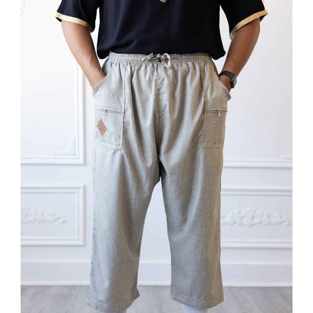 Sunnah Thobe Pants (Ash Grey)