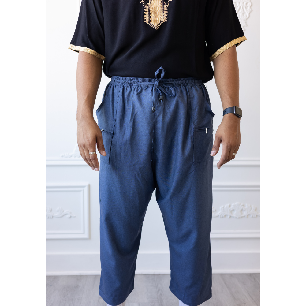 Sunnah Thobe Pants (Cobalt Blue)Styles may vary.