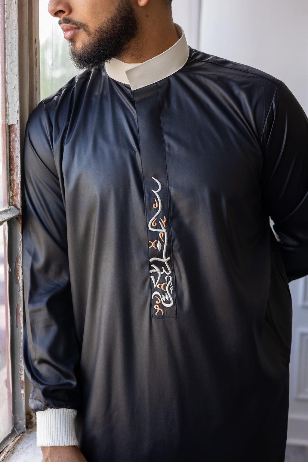 Saudi Collar Thobe Jubbah - Usman Collection